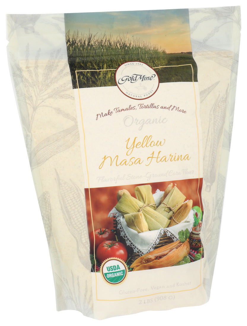 Gold Mine Organic Yellow Masa Harina 2 Lb — Mega Green Food