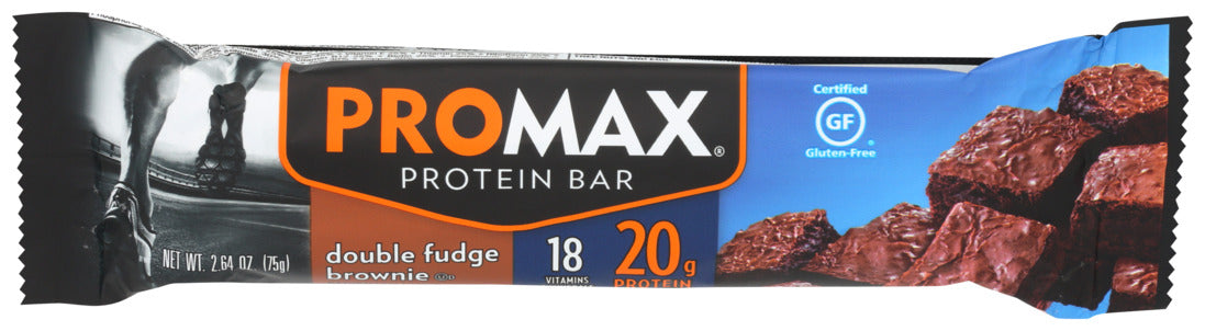 Promax Protein Bar Double Fudge Brownie 2.64 Oz — Mega Green Food