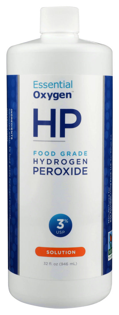 Essential Oxygen+ Hydrogen Peroxide 3% Food Grade 1 Each 32 Oz — Mega ...