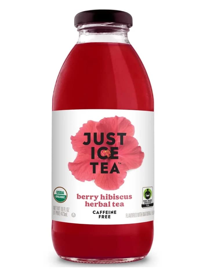 Just Iced Tea Organic Berry Hibiscus 16 Fl Oz — Mega Green Food