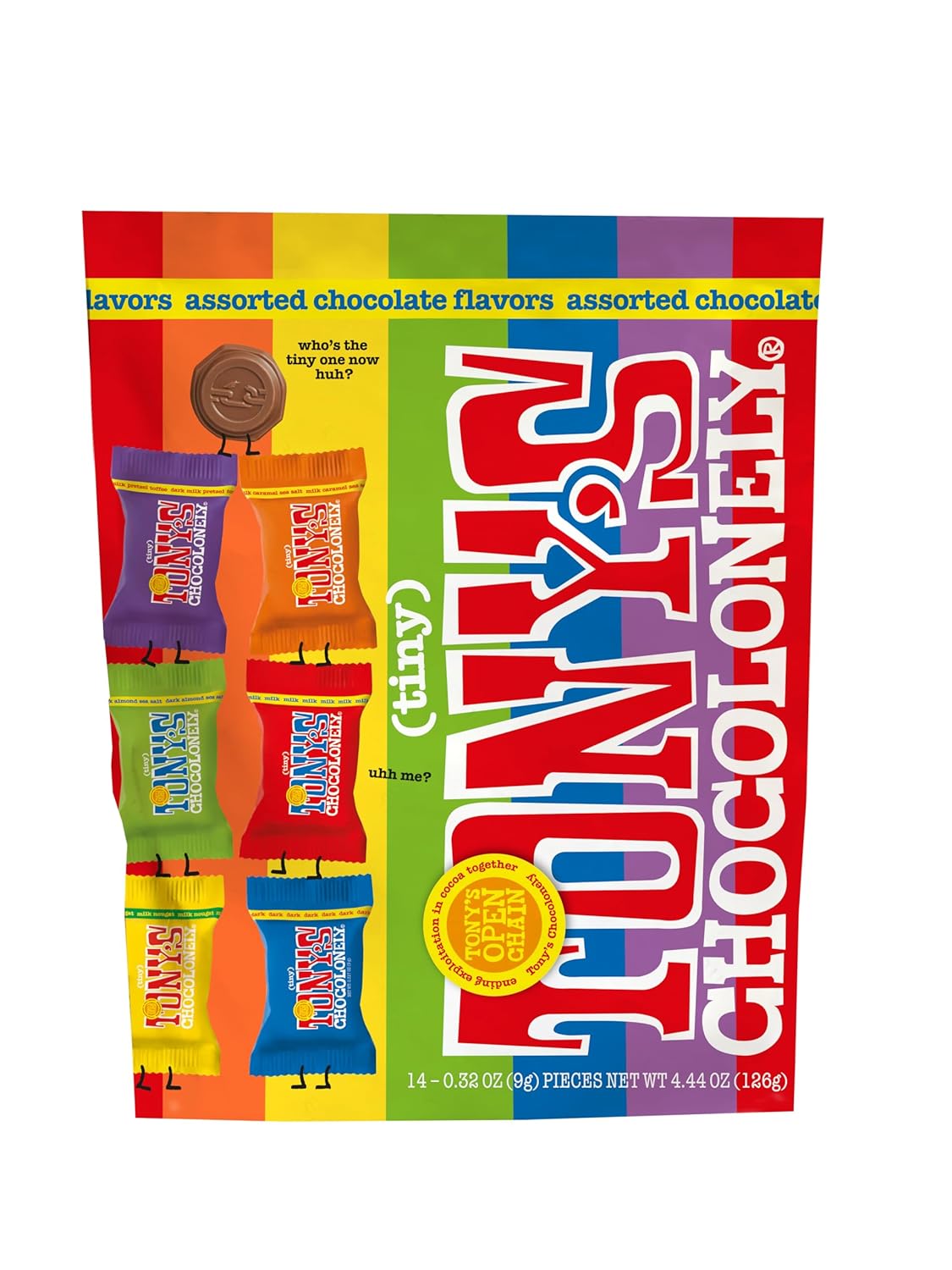 Tony`s Chocolonely Assorted Chocolate Coins 4.44 OZ — Mega Green Food