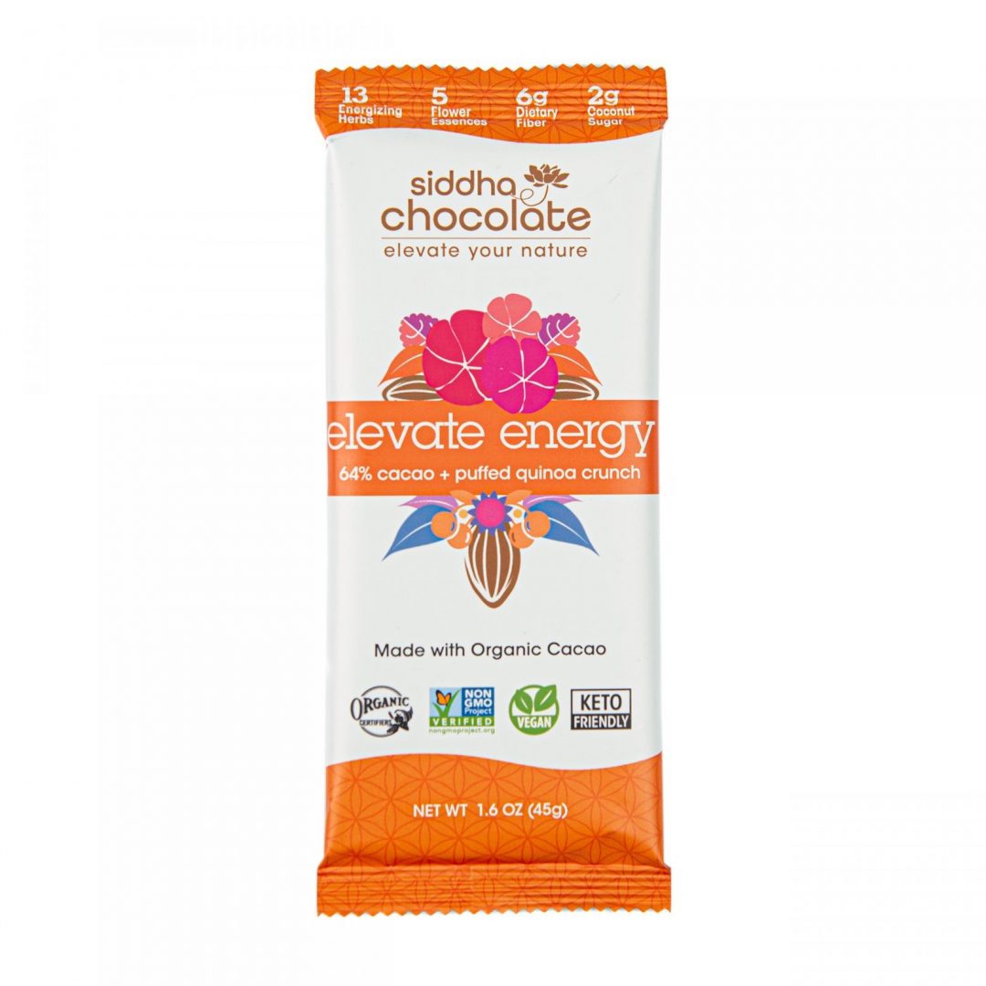 Siddha Remedies Chocolate Bar Elevate Energy 1.8 Oz — Mega Green Food