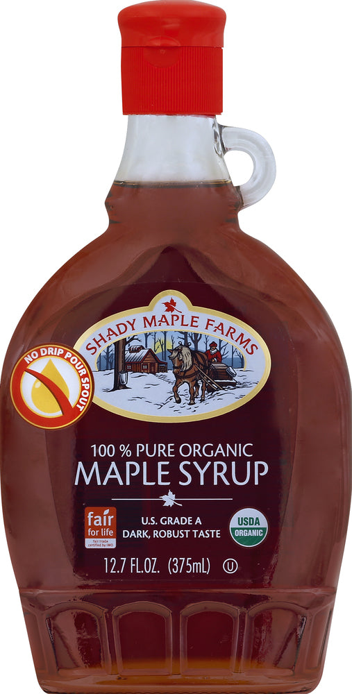 Shady Maple Farms 100 Percent Pure Organic Maple Syrup Us Grade A Dark ...